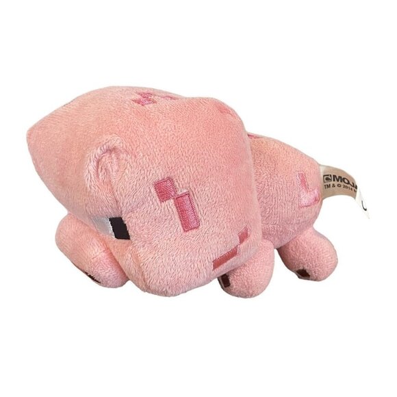 Mojang | Toys | Minecraft Pig 6 Plush Mojang Pink Stuffed Animal Video ...